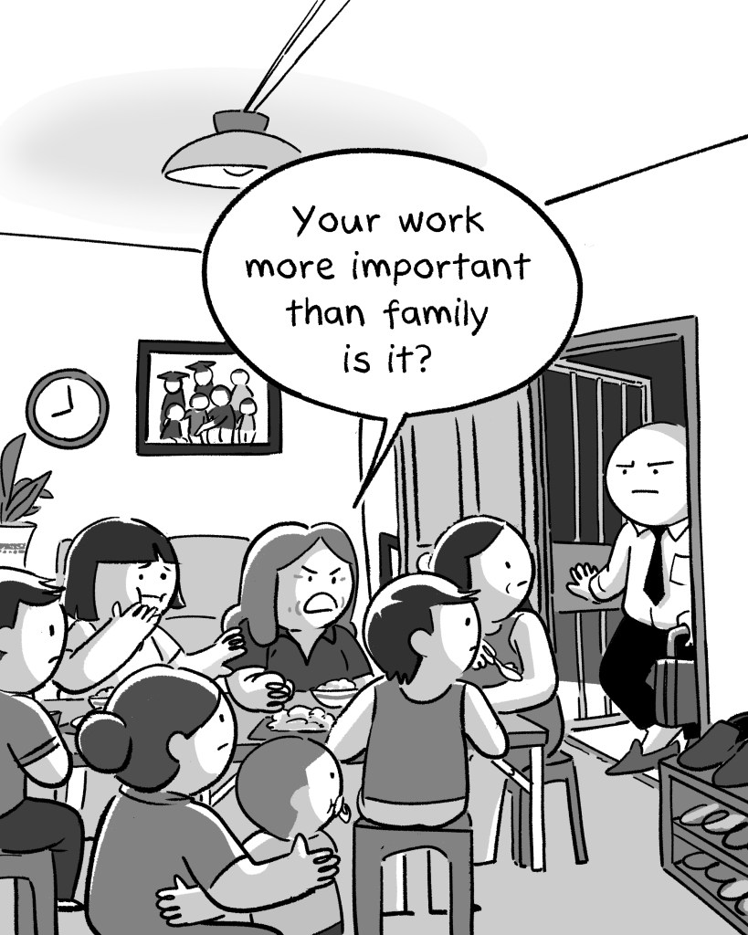 Your work more important than family, is it? – The Woke Salaryman: